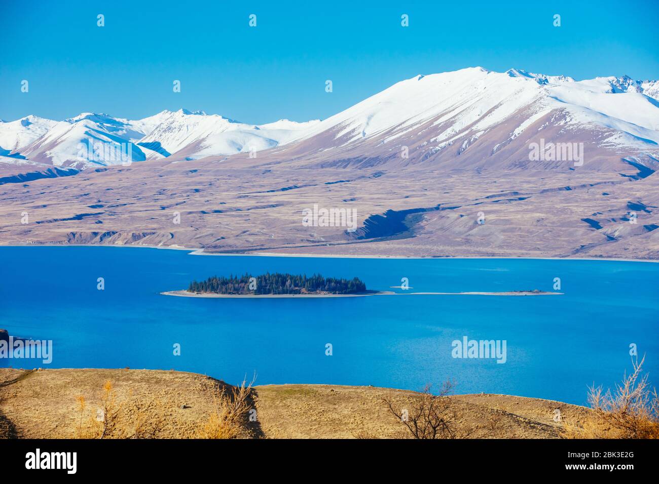 Mt John Observatory at Lake Tekapo in New Zealand Stock Photo - Alamy
