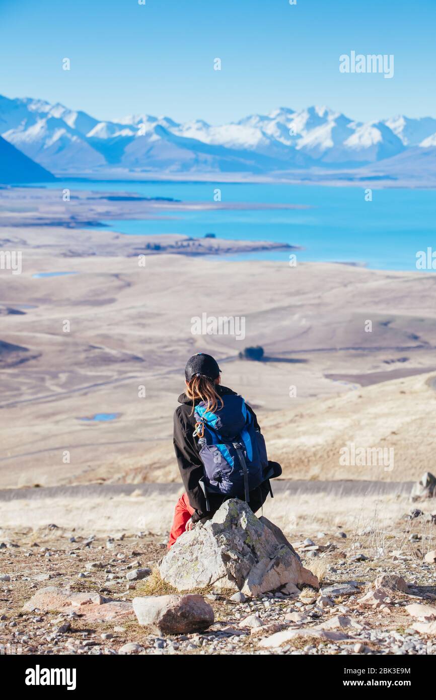Mt John Observatory at Lake Tekapo in New Zealand Stock Photo - Alamy