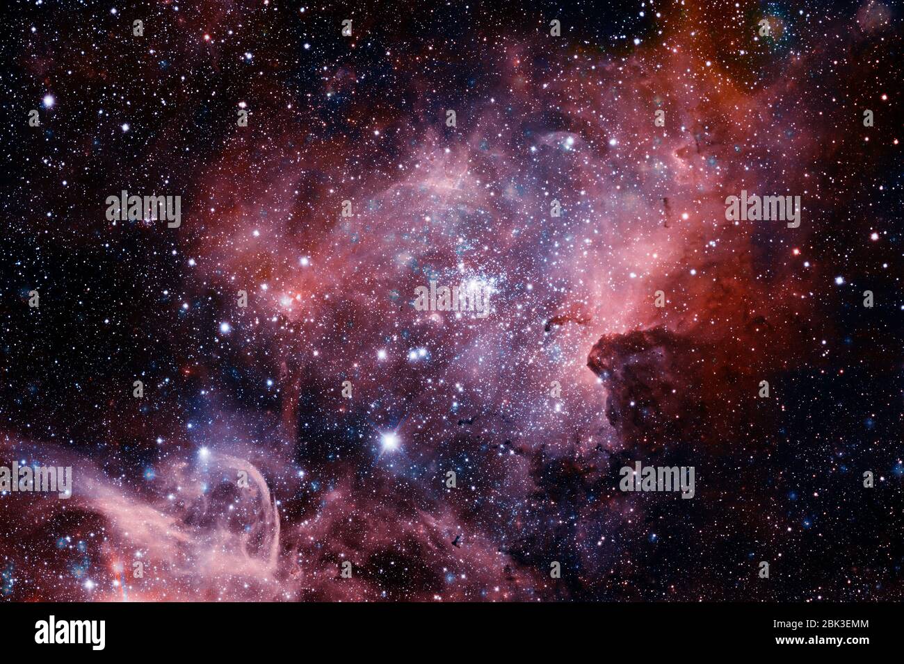 Infinite space with nebulae and stars. Elements of this image furnished ...