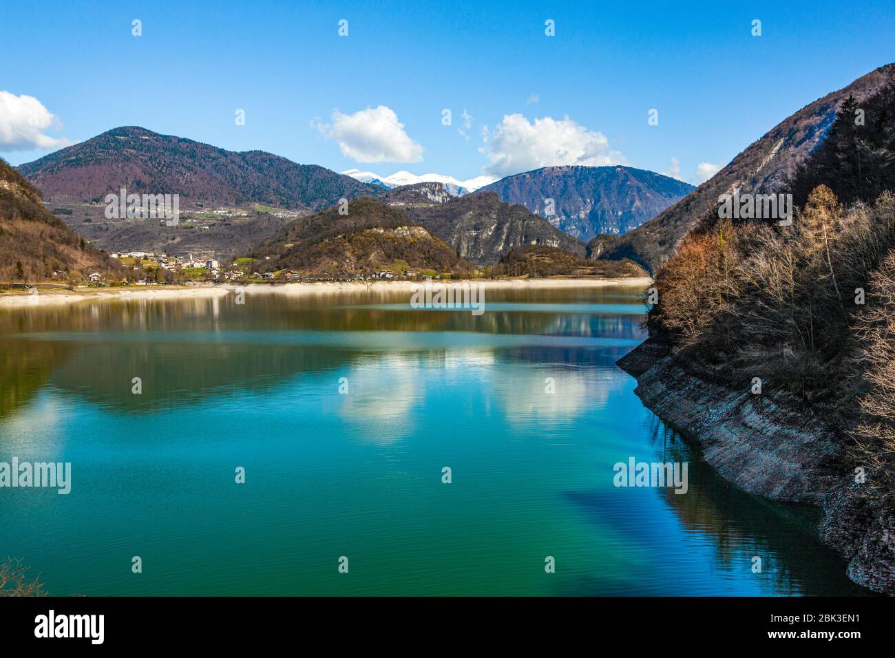 Italy Veneto -Lake of Corlo or Arsiè Lake Stock Photo - Alamy