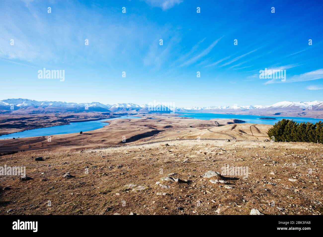 Mt John Observatory at Lake Tekapo in New Zealand Stock Photo - Alamy