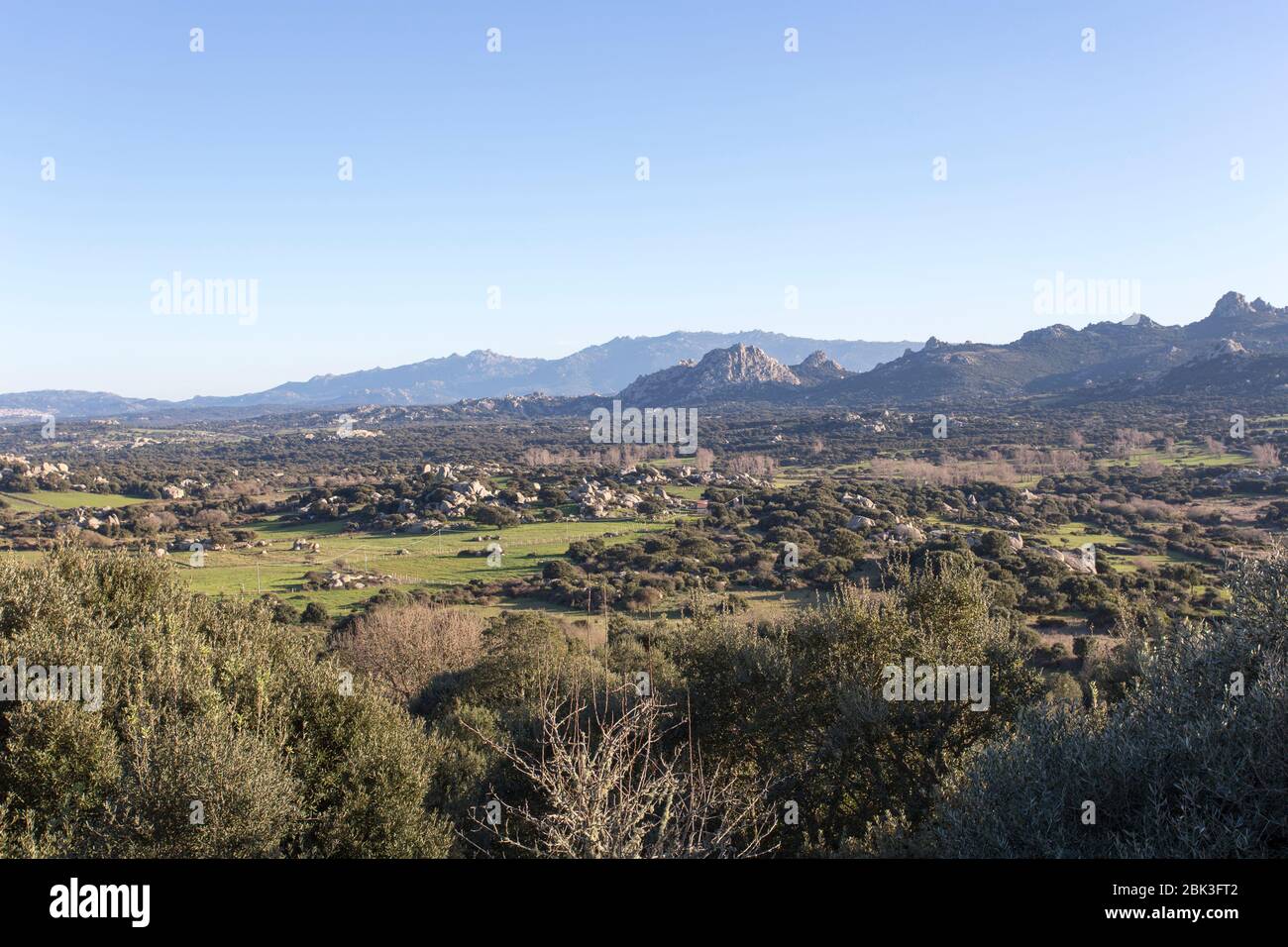 A beautiful country landscape in Sardinia, Italy Stock Photo - Alamy