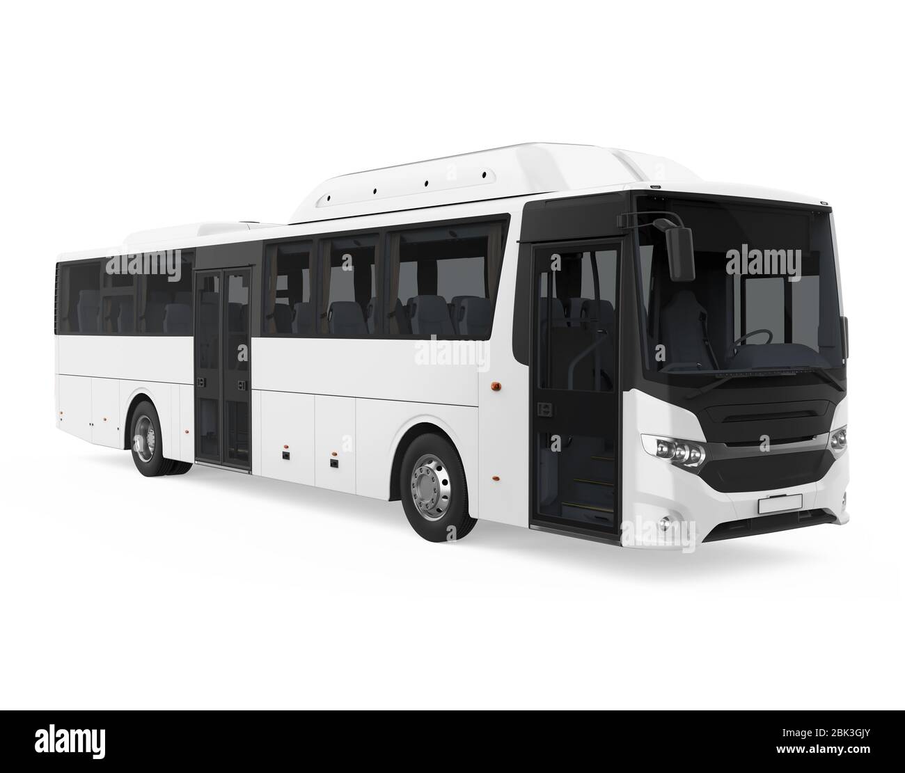 Coach Bus Isolated Stock Photo - Alamy