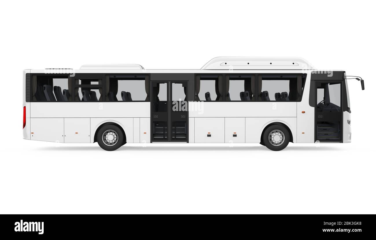 Coach Bus Isolated Stock Photo - Alamy