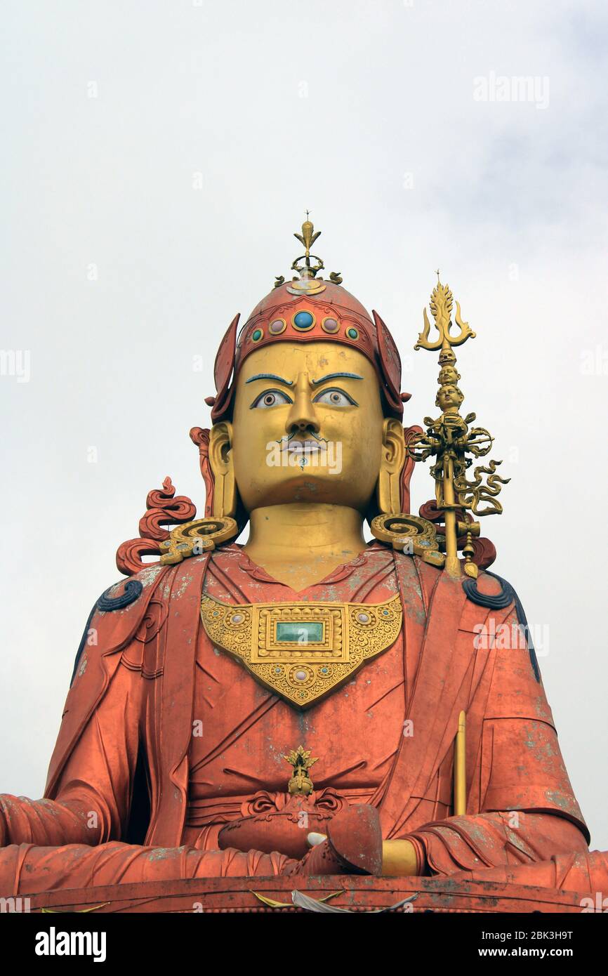 Panoramic view of the statue of Guru Padmasambhava Guru Rinpoche, the ...