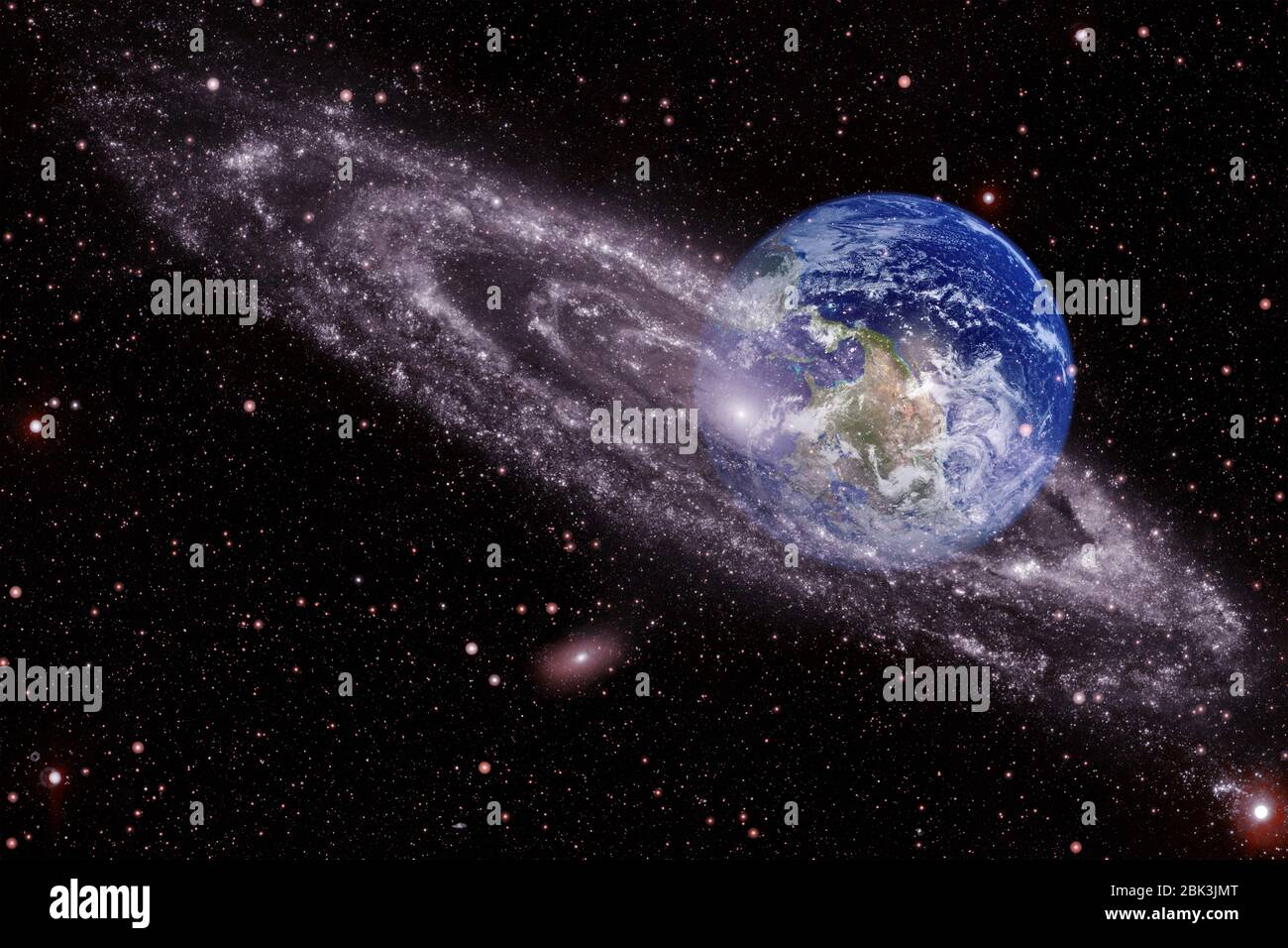 Planet Earth in outer space. Elements of this image furnished by NASA ...