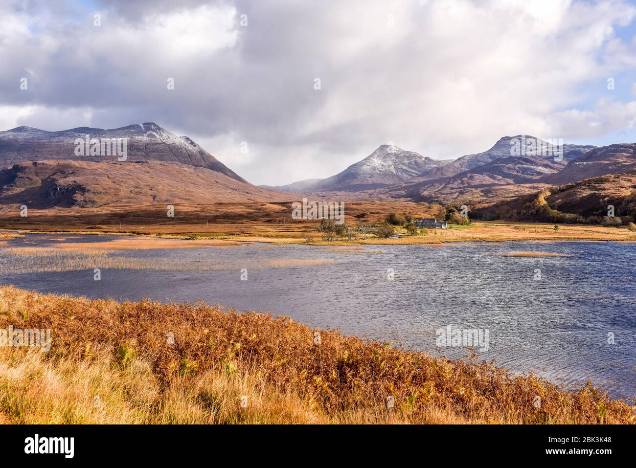 Loch Damh Glasnock Estate Scottish Highlands UK Europe Stock Photo - Alamy