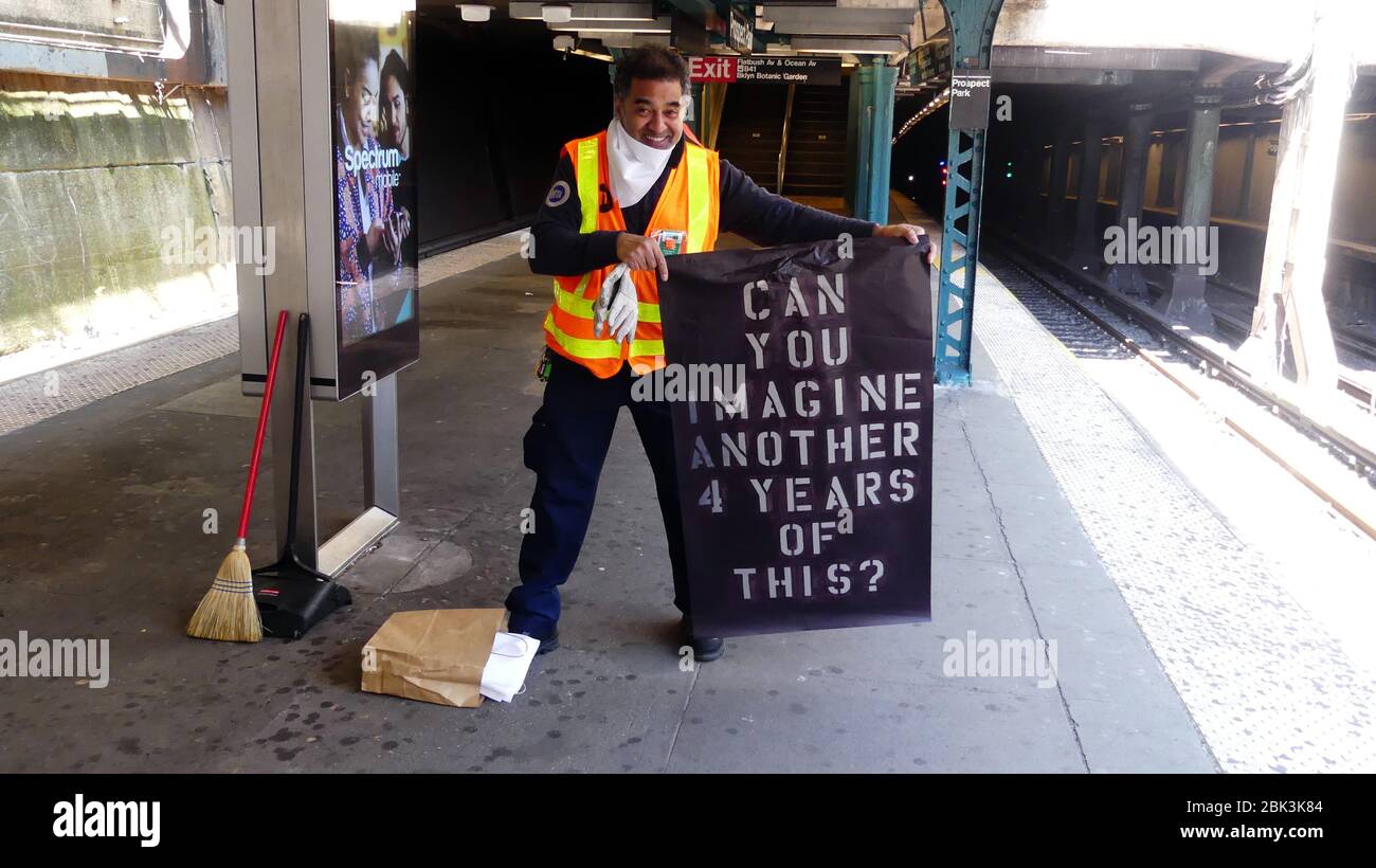 New York, New York, USA. 28th Apr, 2020. Can you imagine another 4 ...
