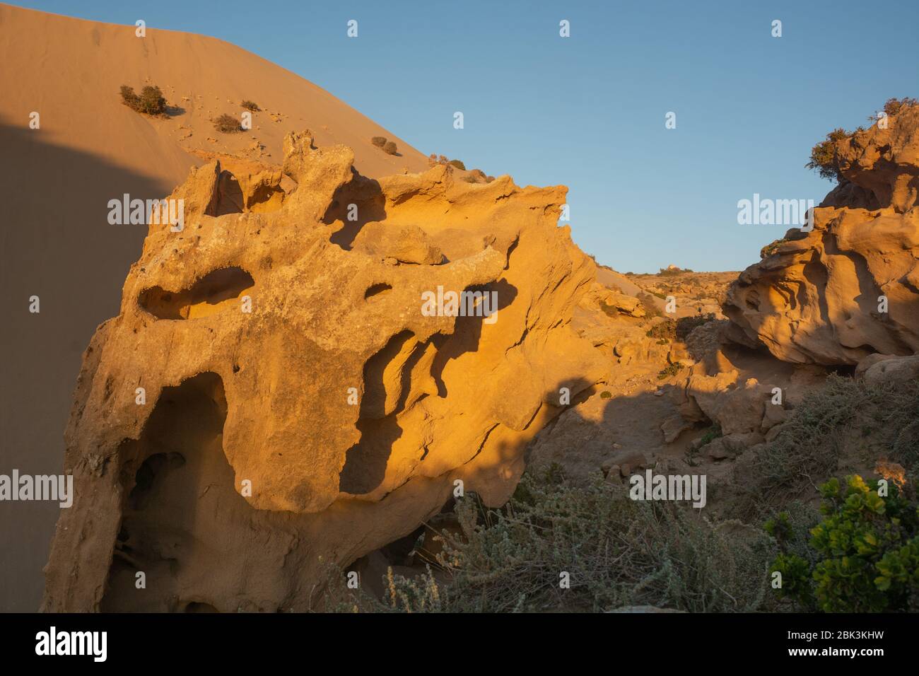 Rock formation in the Sahara Desert in southern Morocco Stock Photo - Alamy