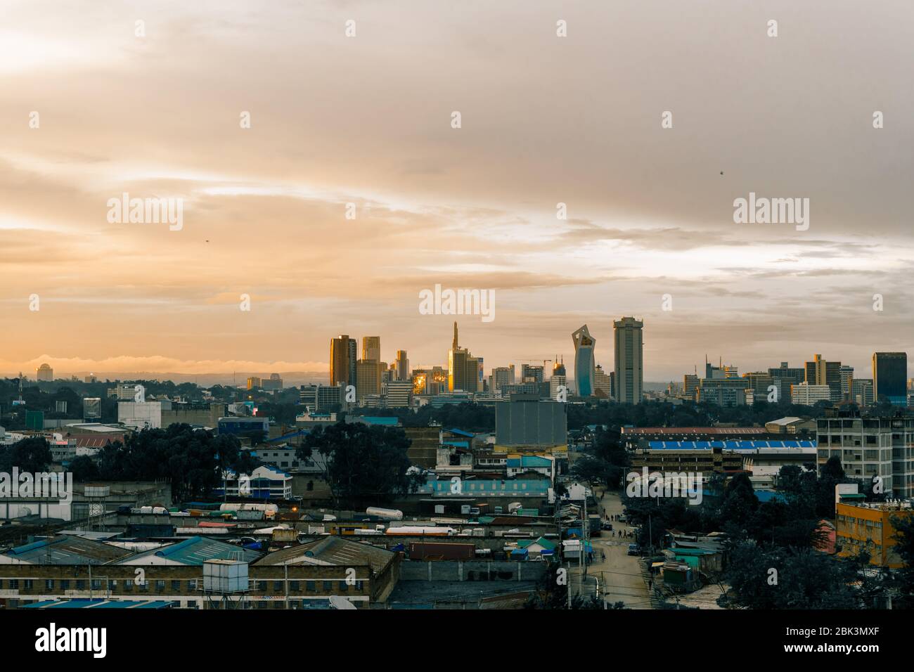 Cityscape view of Nairobi City Stock Photo - Alamy