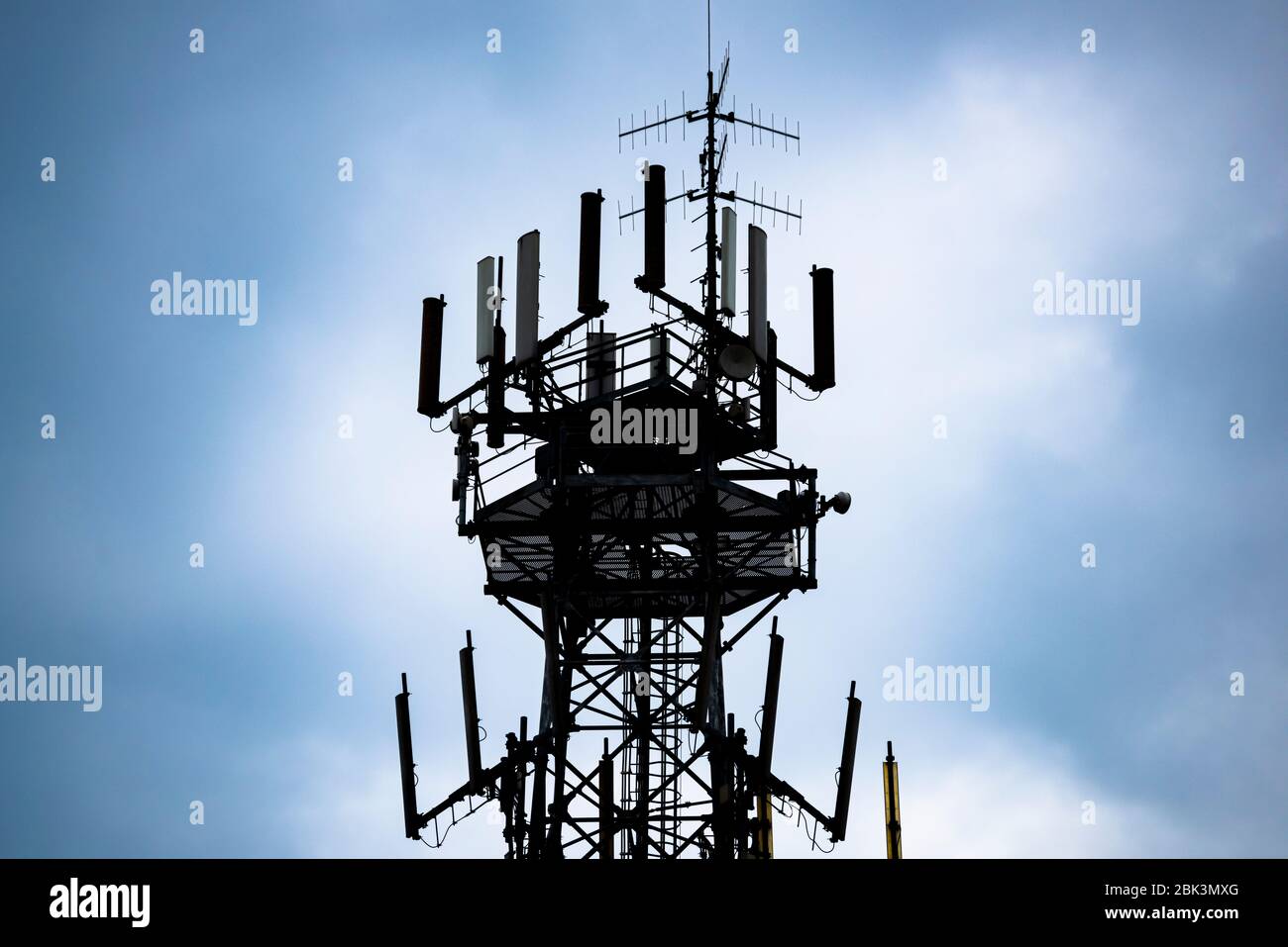 Radio Tower Silhouette