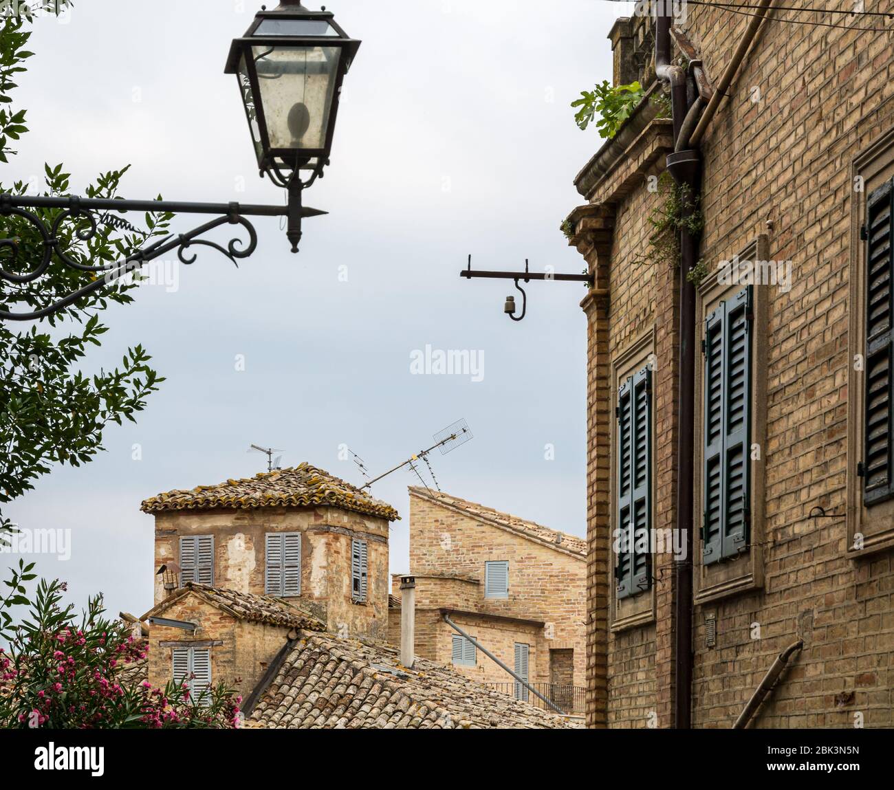 Offida village, an ancient village in the Marche region of Italy ...