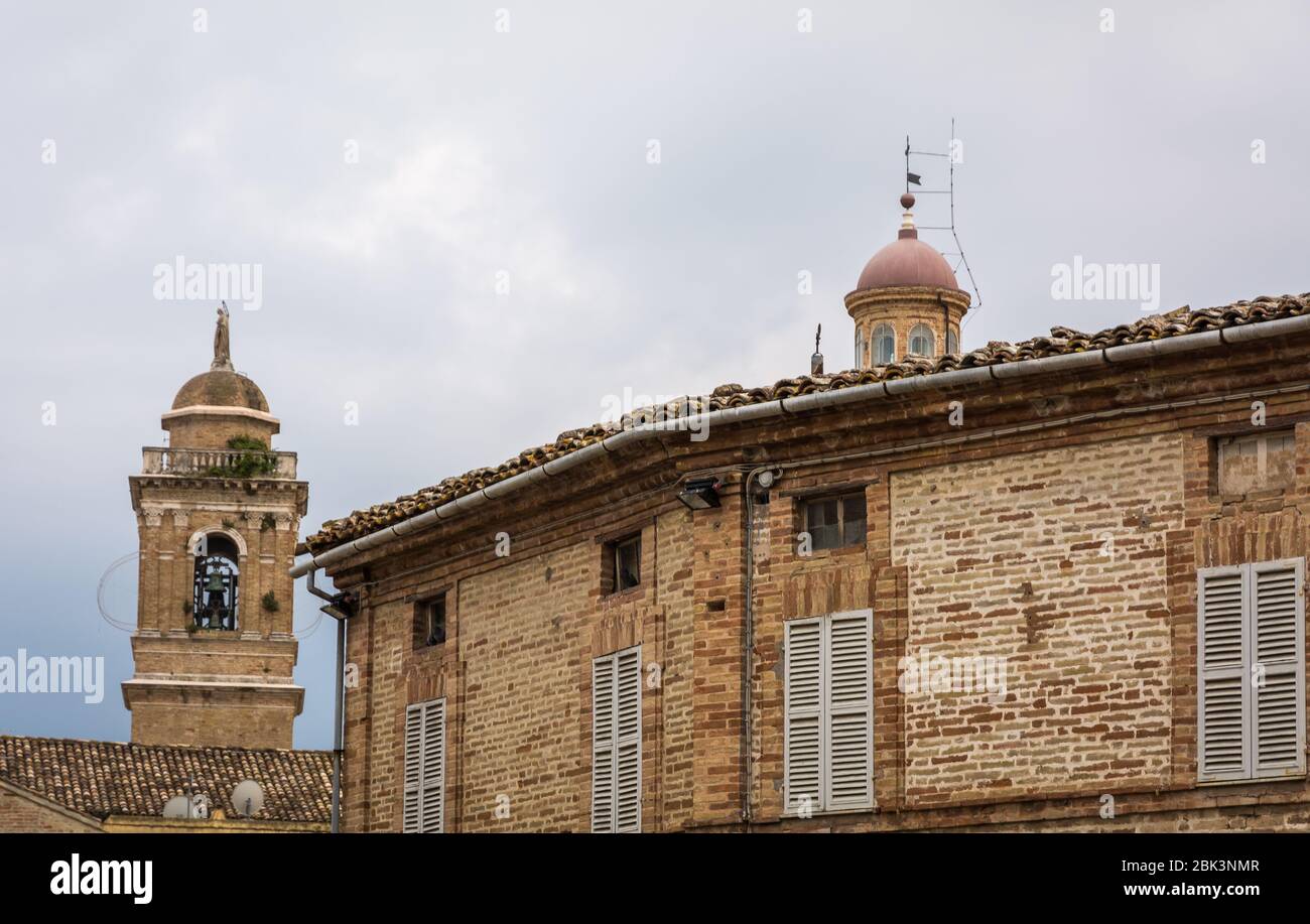Offida village, an ancient village in the Marche region of Italy ...