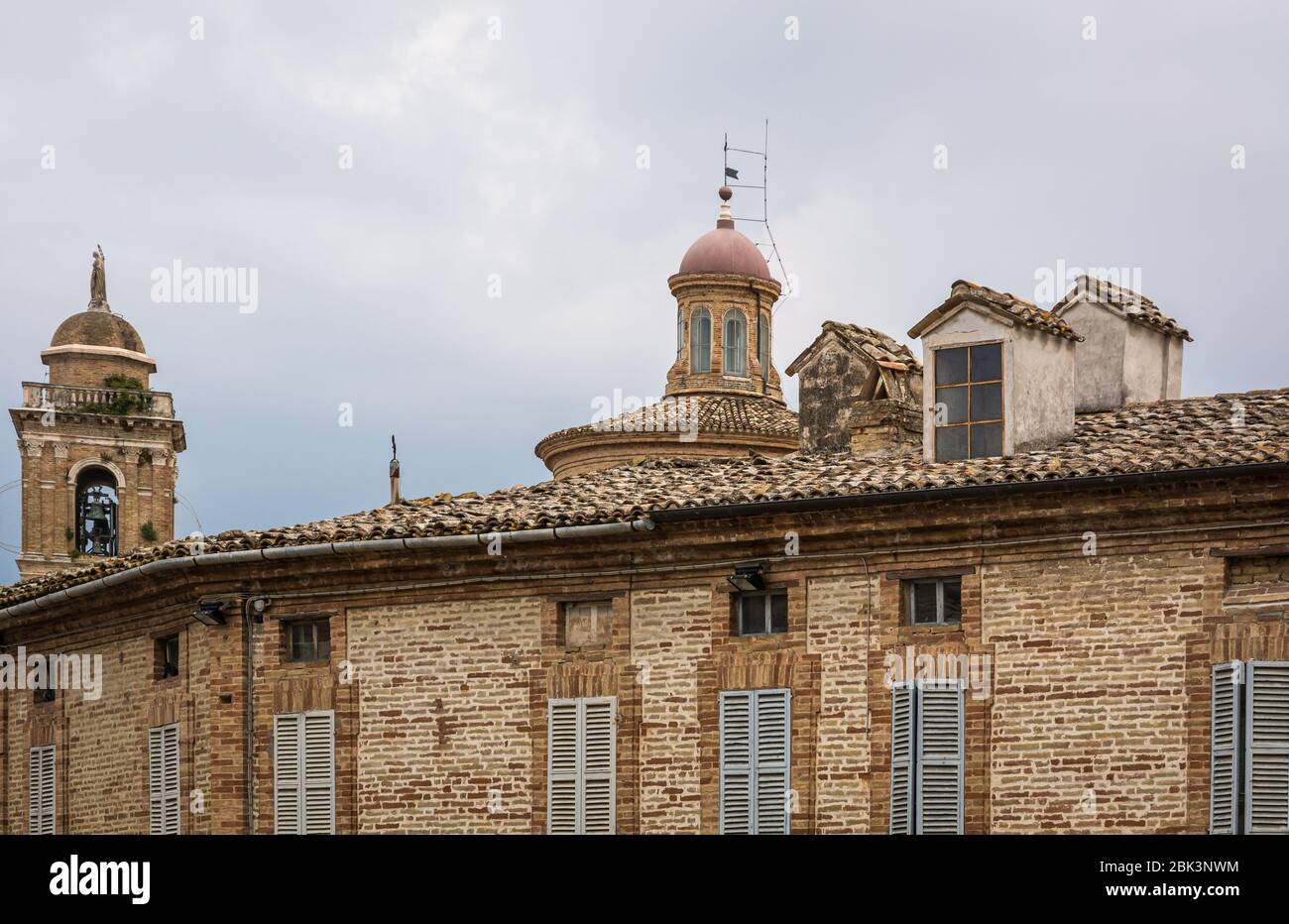 Offida village, an ancient village in the Marche region of Italy ...