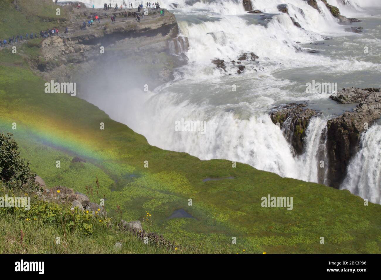 Iceland Waterfalls With mist Stock Photo - Alamy