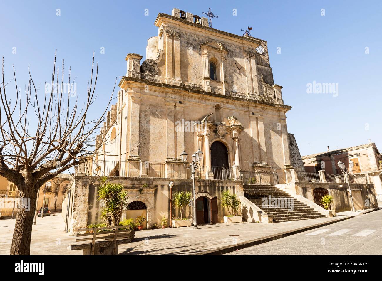 Architectural Sights of Mother Church San Giacomo in Ferla, Province of ...