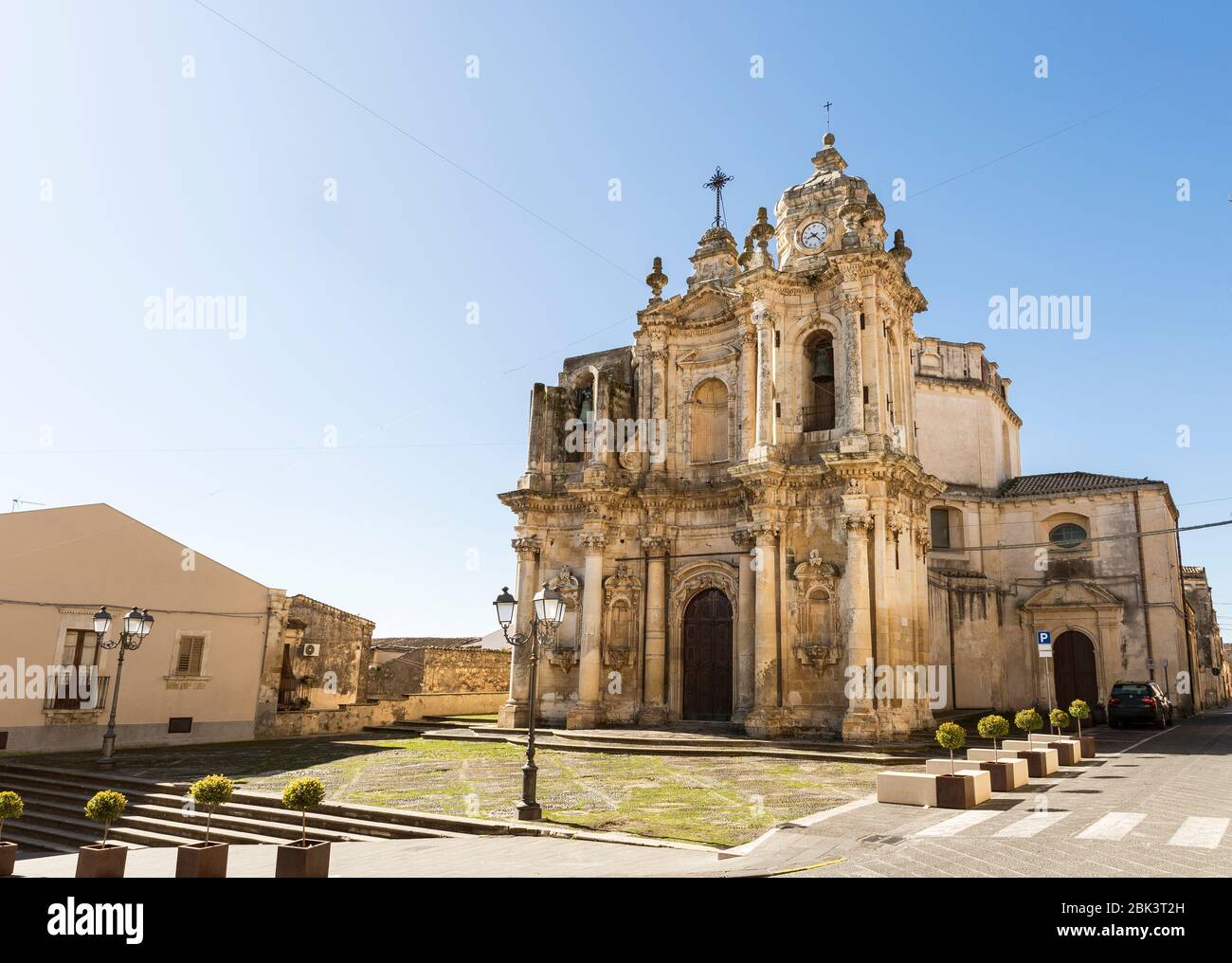 Architectural Sights of St. Antonio Abate Church in Ferla, Province of ...