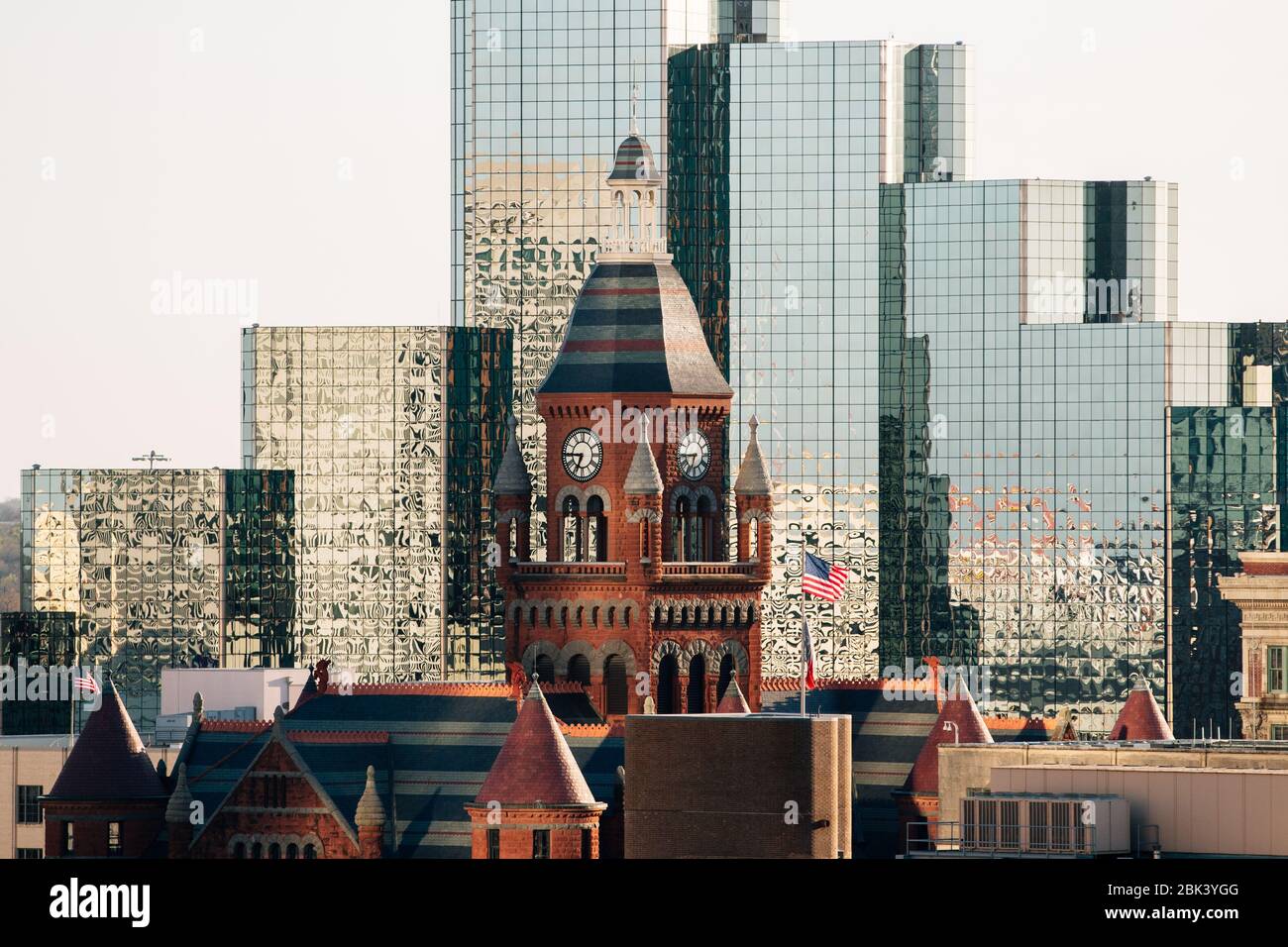 Downtown Dallas, Texas on a summer night Stock Photo - Alamy