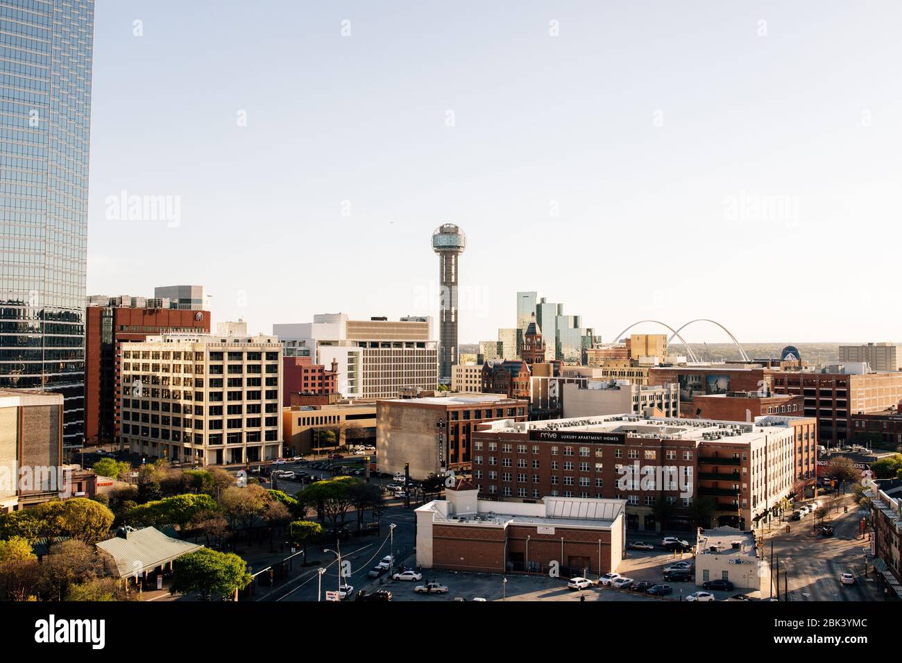 Downtown Dallas, Texas on a summer night Stock Photo - Alamy
