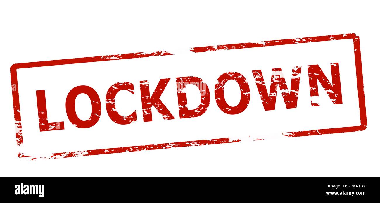 Lockdown rubber stamp hi-res stock photography and images - Alamy