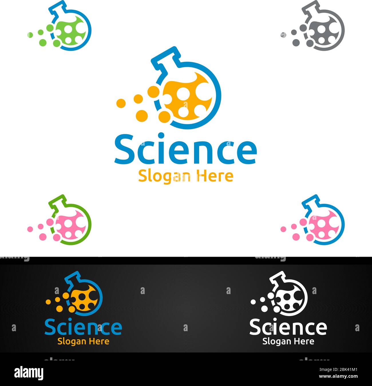 Science and Research Lab Logo for Microbiology, Biotechnology ...