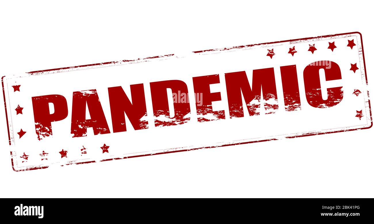 Rubber stamp with word pandemic inside, vector illustration Stock Photo ...