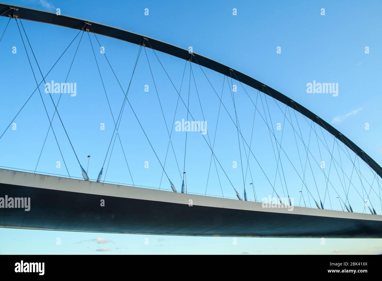 De Oversteek Bridge over the Waal River, Nijmegen, Gelderland ...