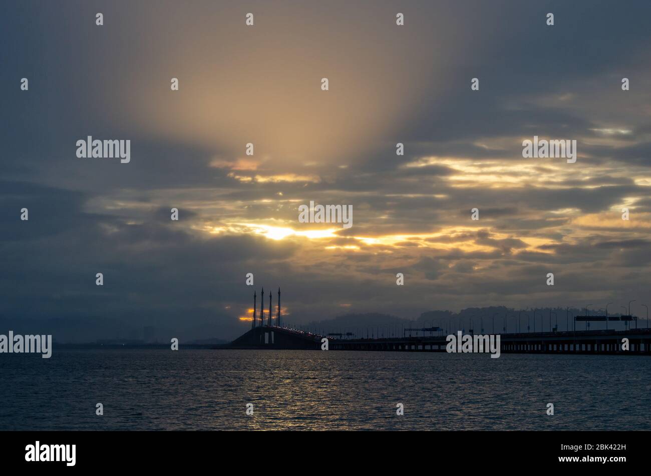 Penang bridge in sunrise hi-res stock photography and images - Alamy