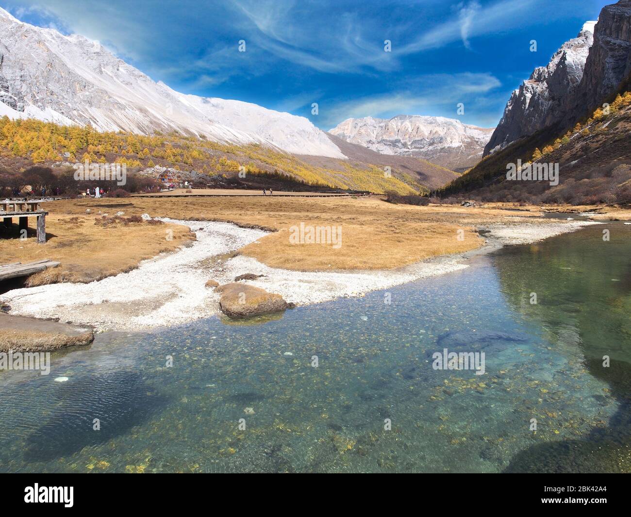 The Autumn at Yading Nature Reserve in Daocheng County ,China Stock ...