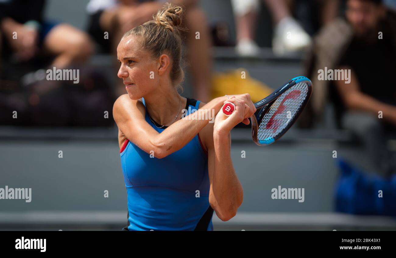 Arantxa Rus of the Netherlands in action during the first ...