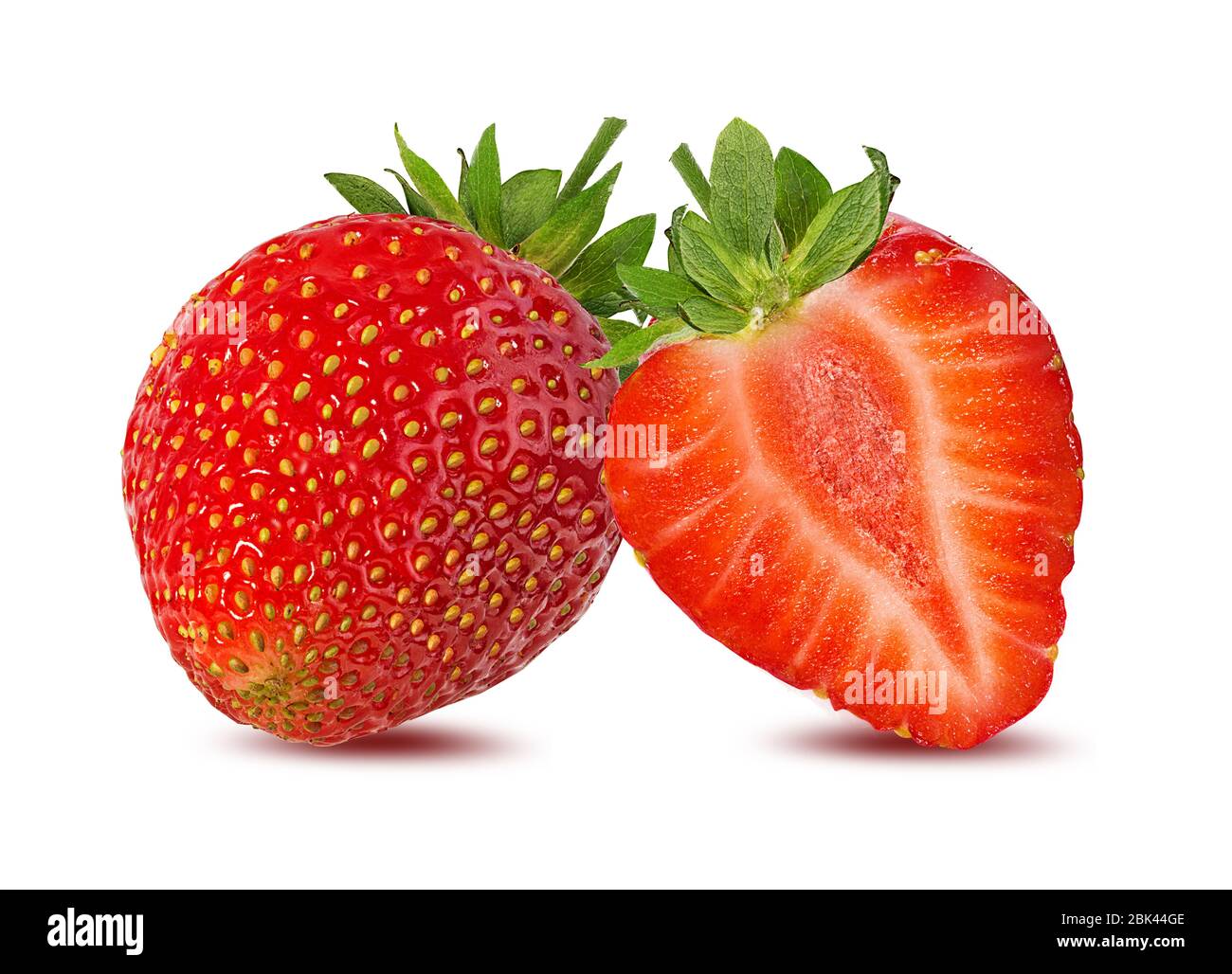 Strawberry isolated on white background Stock Photo - Alamy
