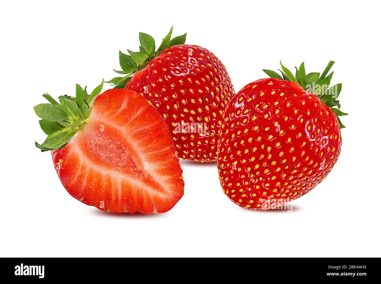 Strawberry isolated on white background Stock Photo - Alamy