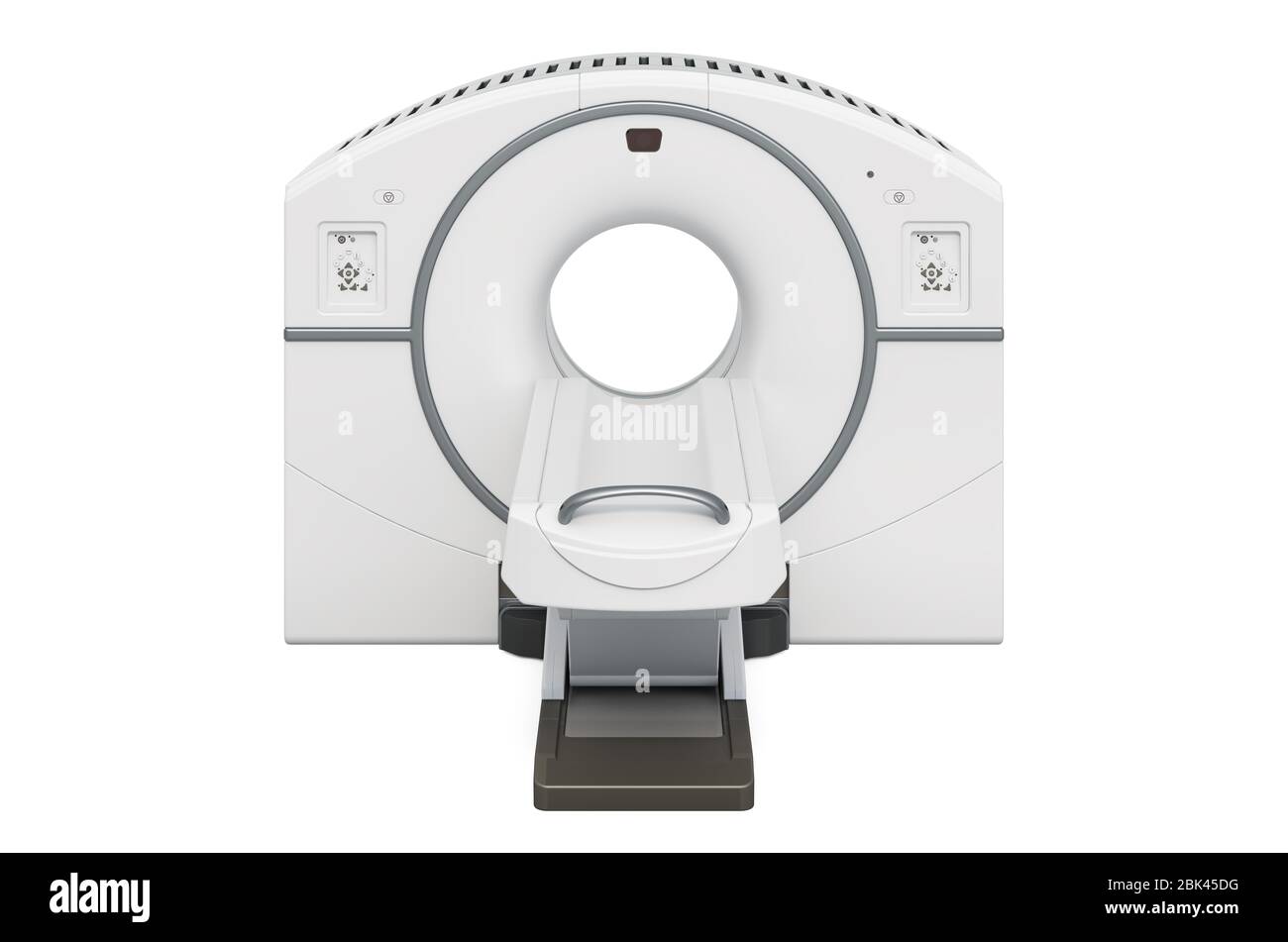 PET scanner, positron emission tomography. 3D rendering isolated on ...