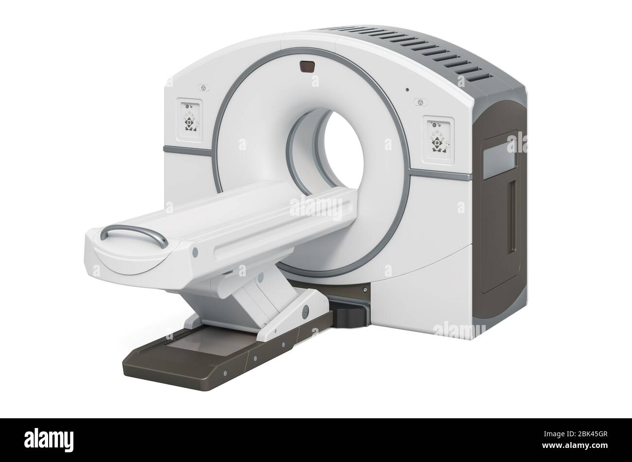 Positron Emission Tomography. 3D rendering isolated on white background ...