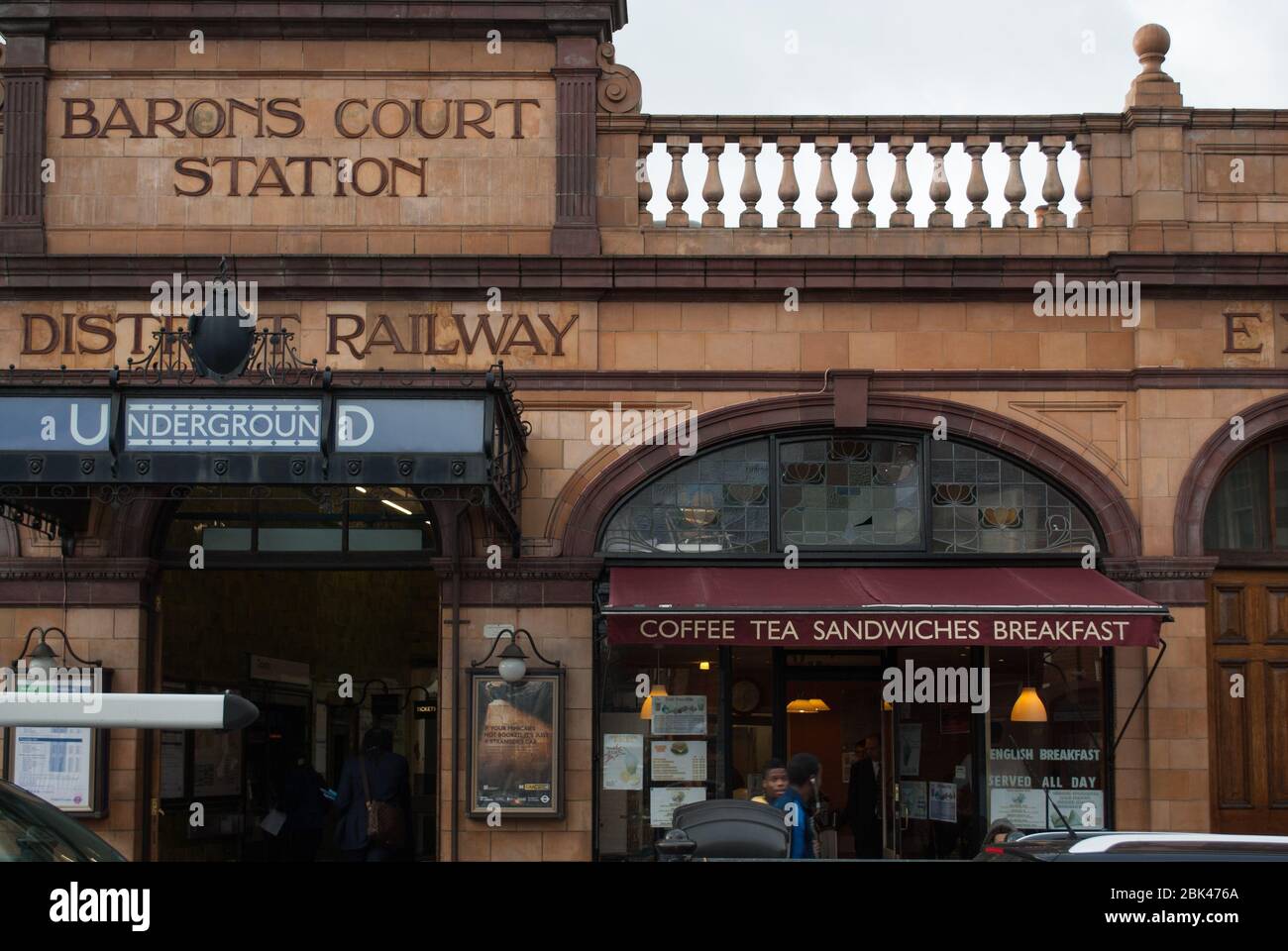 1900s Architecture Terracotta Stone Barons Court Tube Underground ...