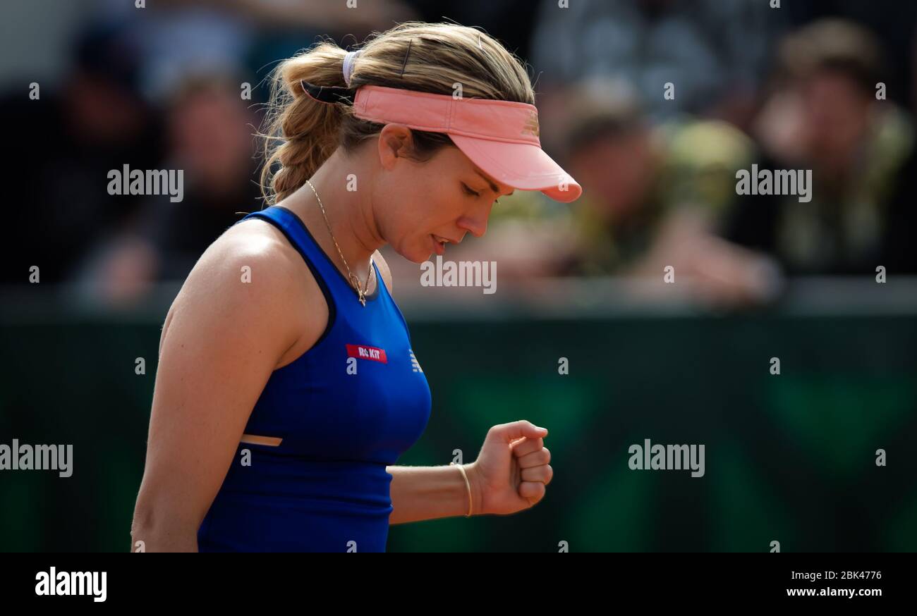 Danielle Collins of the United States in action during her first-round ...