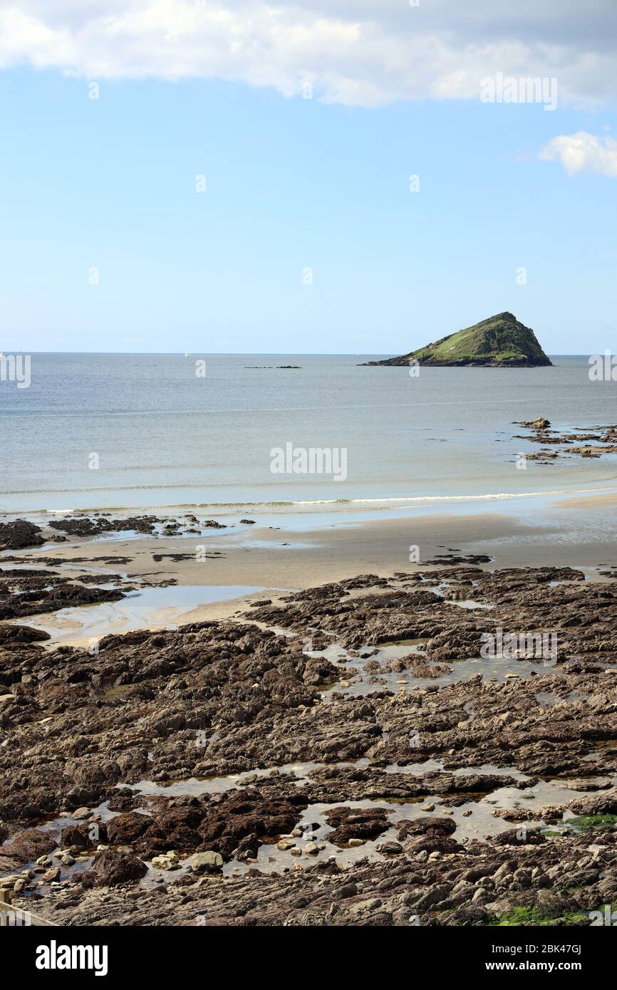 The Great Mewstone, Wembury Beach near Plymouth. View from Wembury's ...