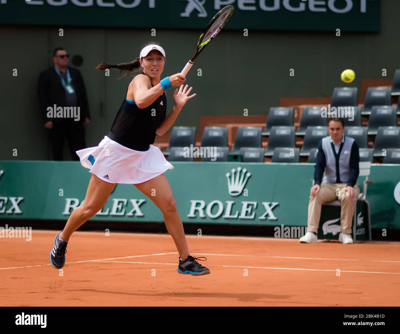 Jessica Pegula of the United States in action during her first-round ...
