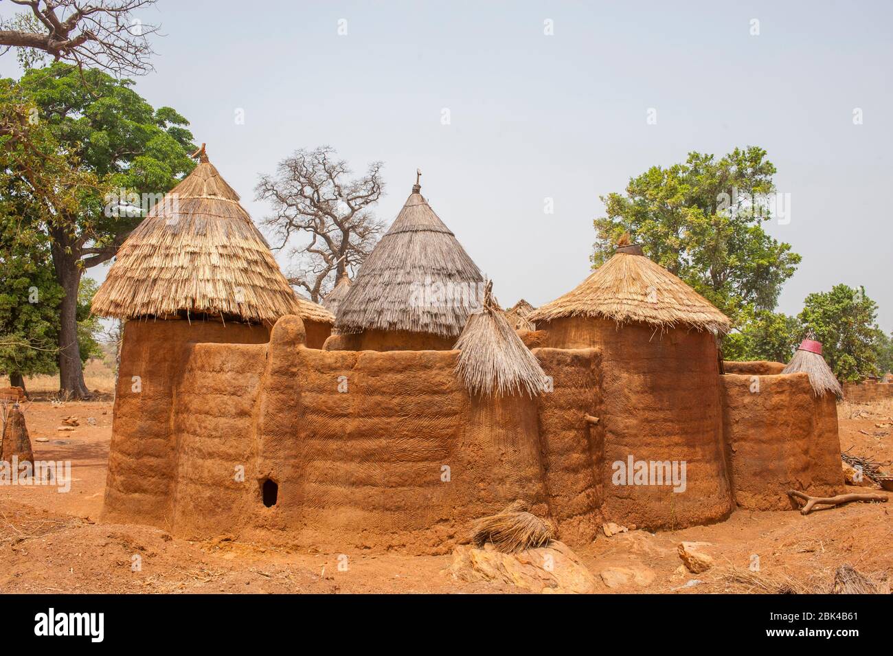 A traditional mudbrick building called Tata or Tata Somba of the Somba ...