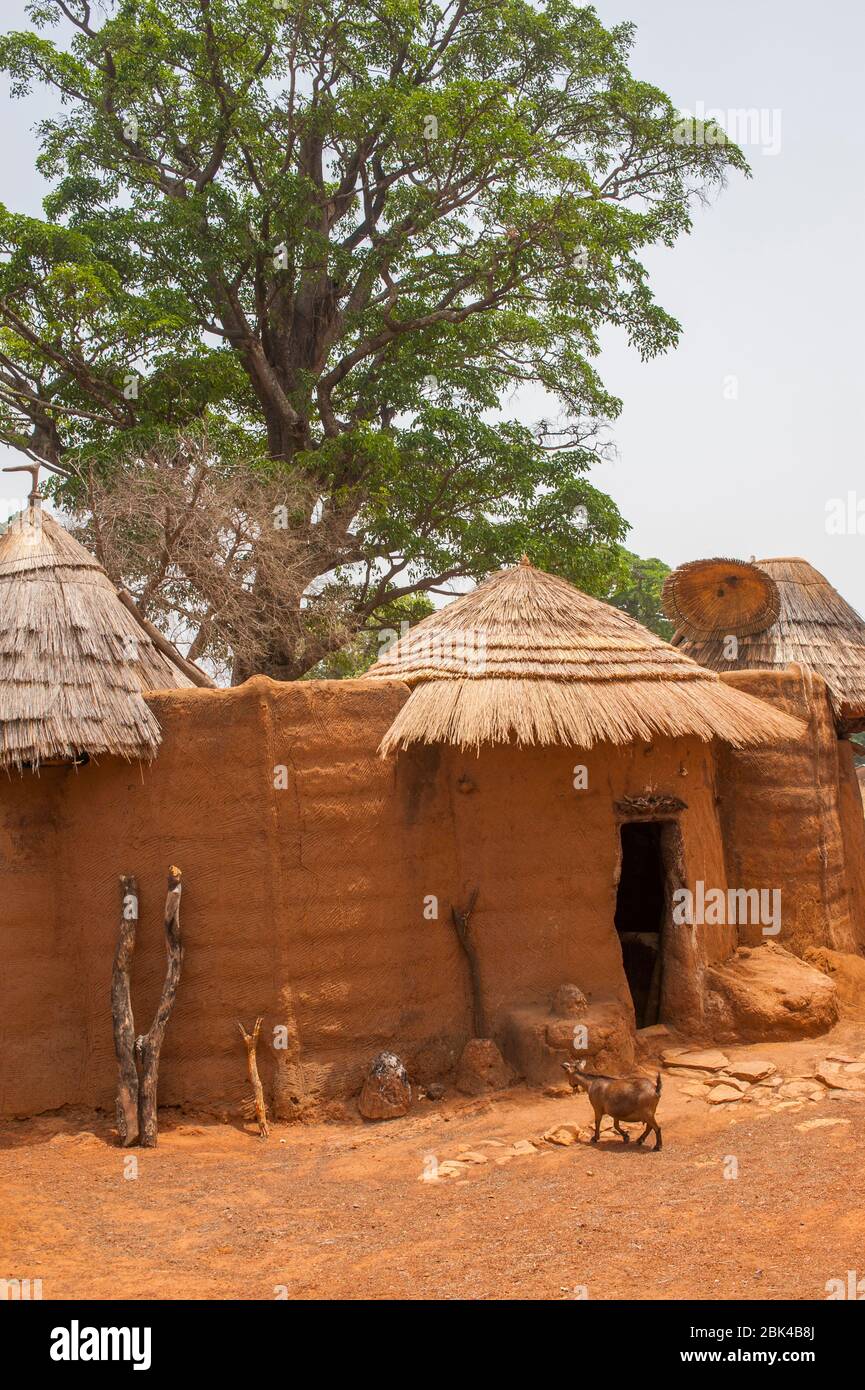 A traditional mudbrick building called Tata or Tata Somba of the Somba ...