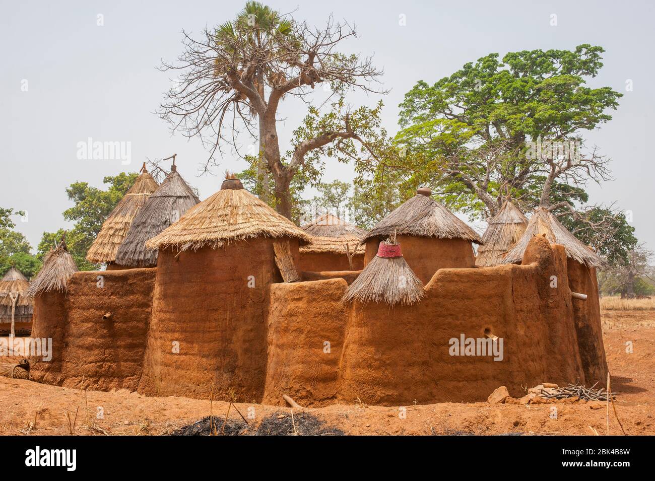 A traditional mudbrick building called Tata or Tata Somba of the Somba ...