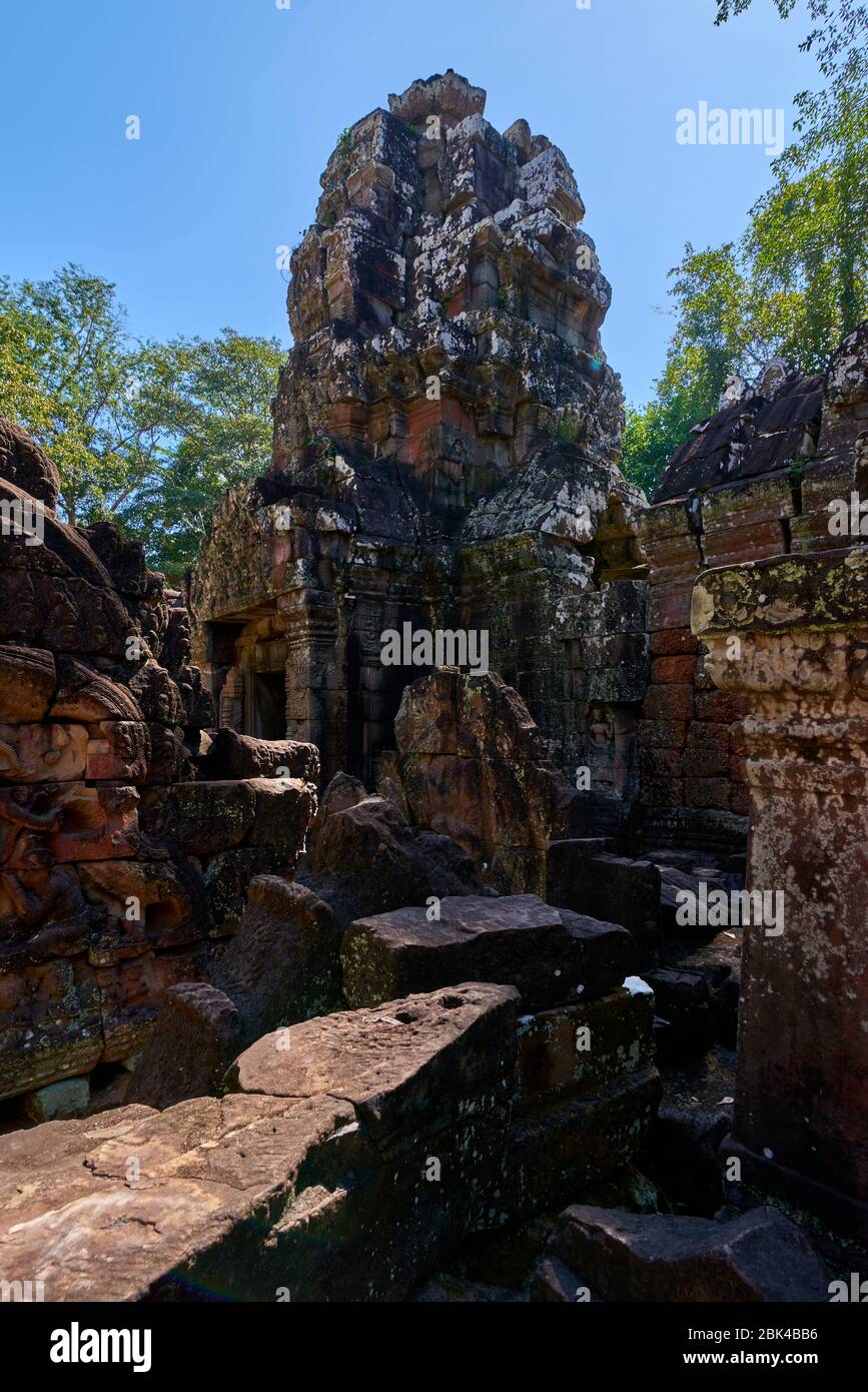 Ta Som temple Khmer temple at Angkor Thom is popular tourist attraction ...