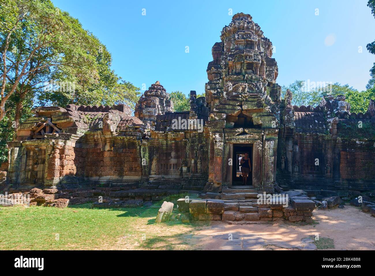 Ta Som temple Khmer temple at Angkor Thom is popular tourist attraction ...