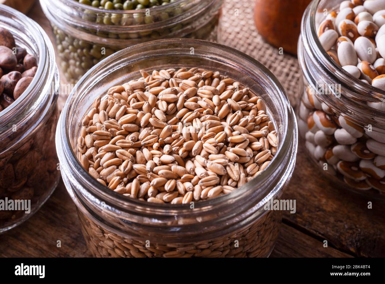 Whole wheat berries hi-res stock photography and images - Alamy