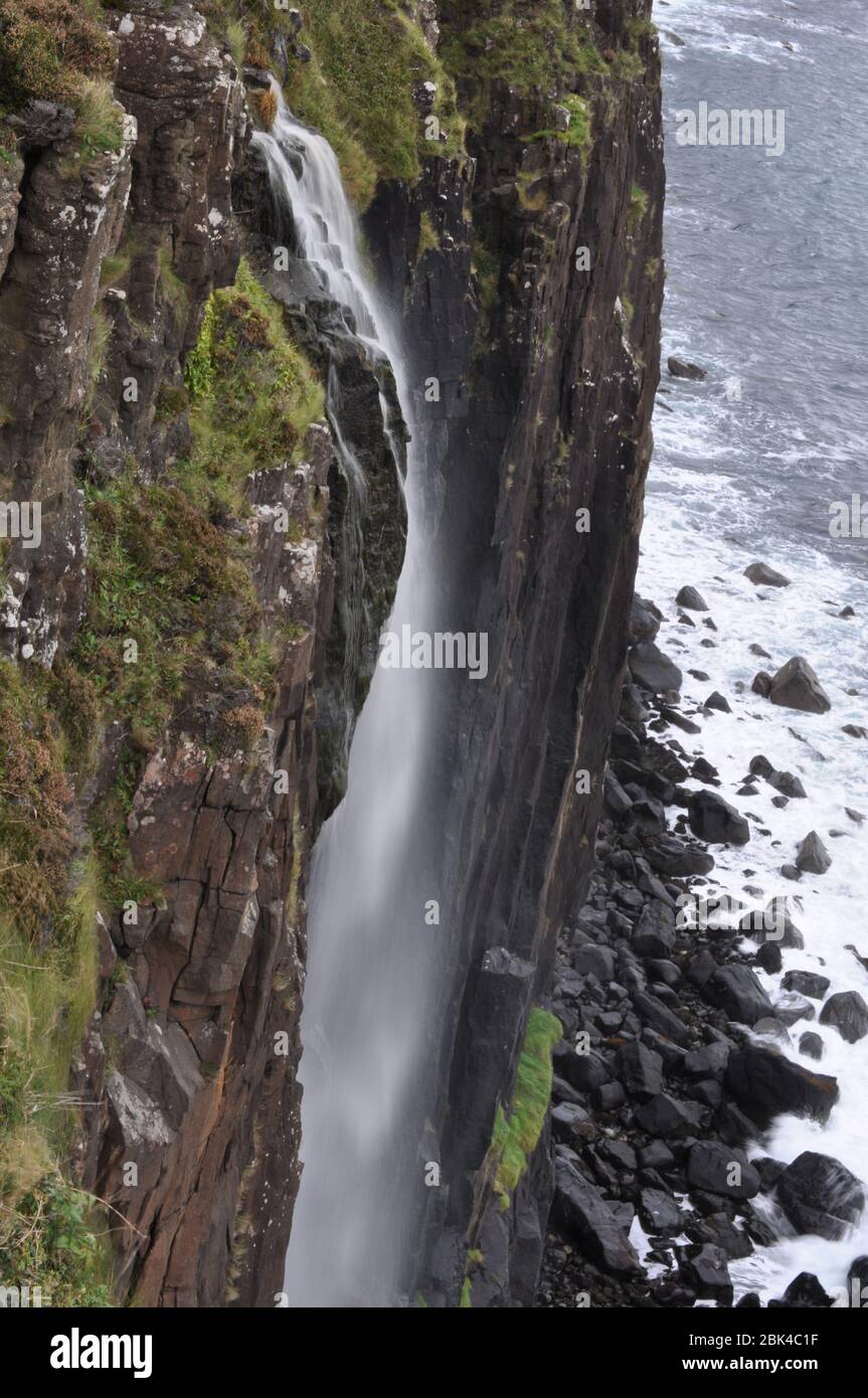 Kilt Rock and Mealt Falls Viewpoint, Isle of Skye, Highland Scotland ...