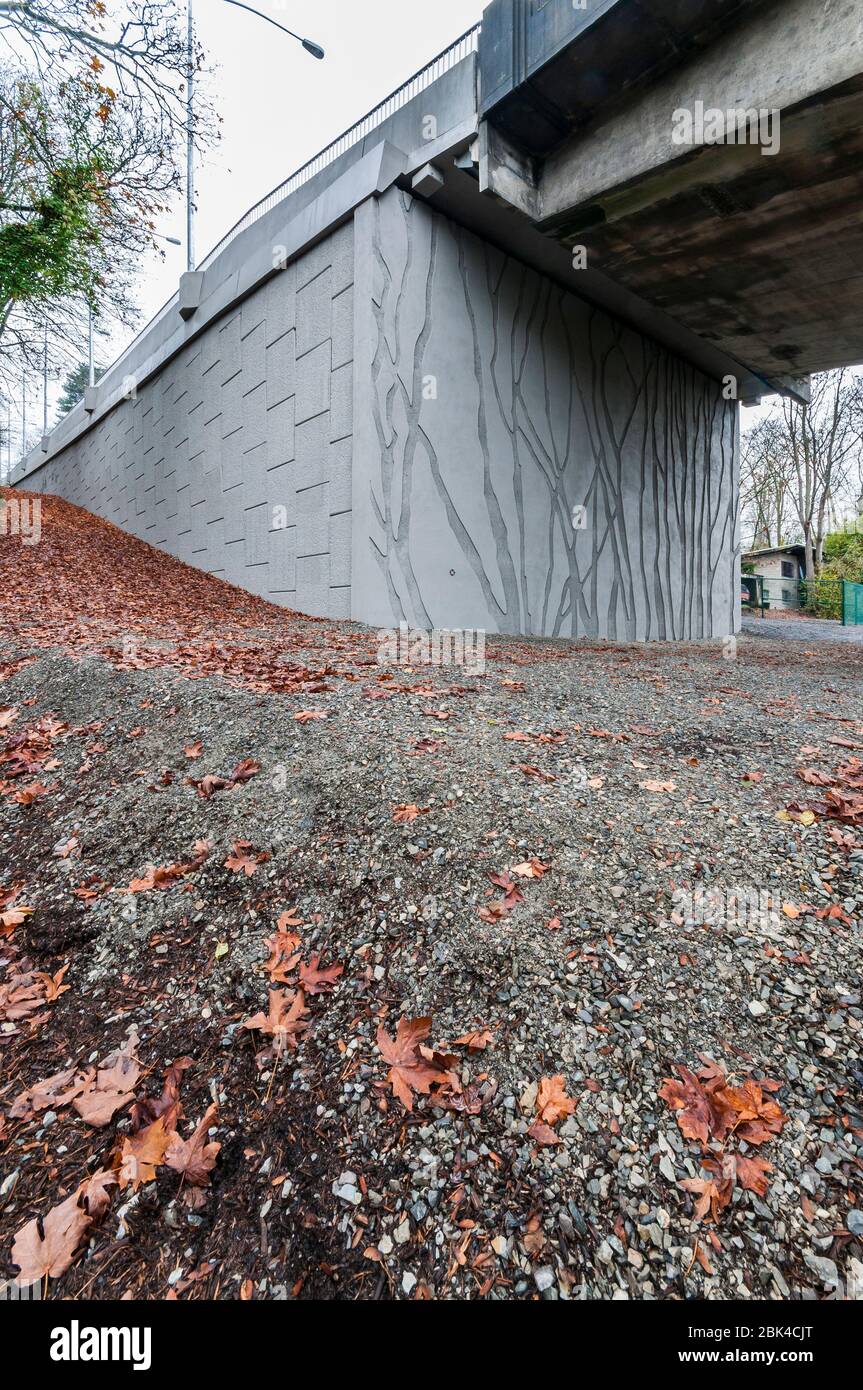 45th Street Viaduct Concrete Construction, Seattle, Washington. Shows ...