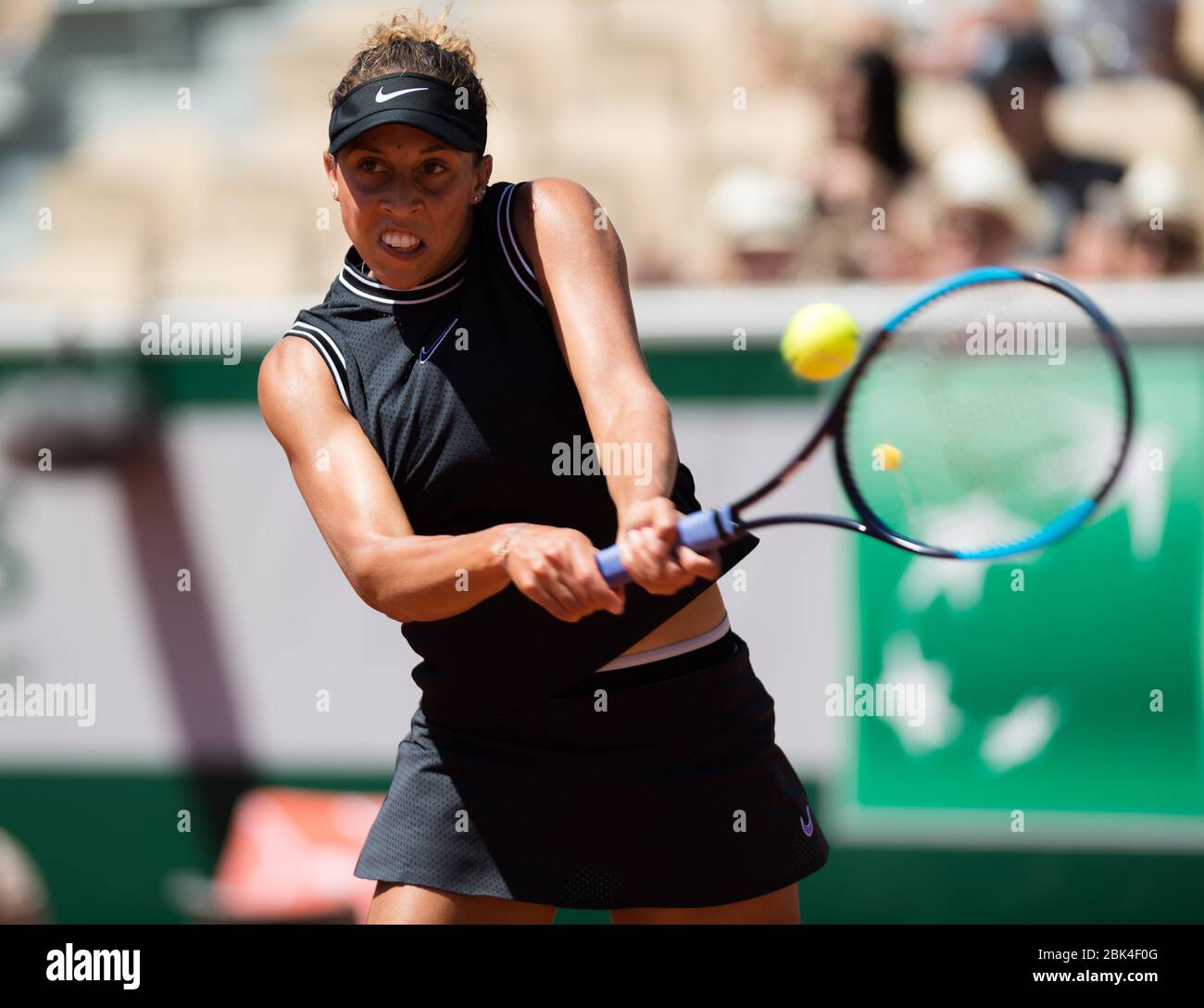Madison Keys of the United States in action during her third-round ...