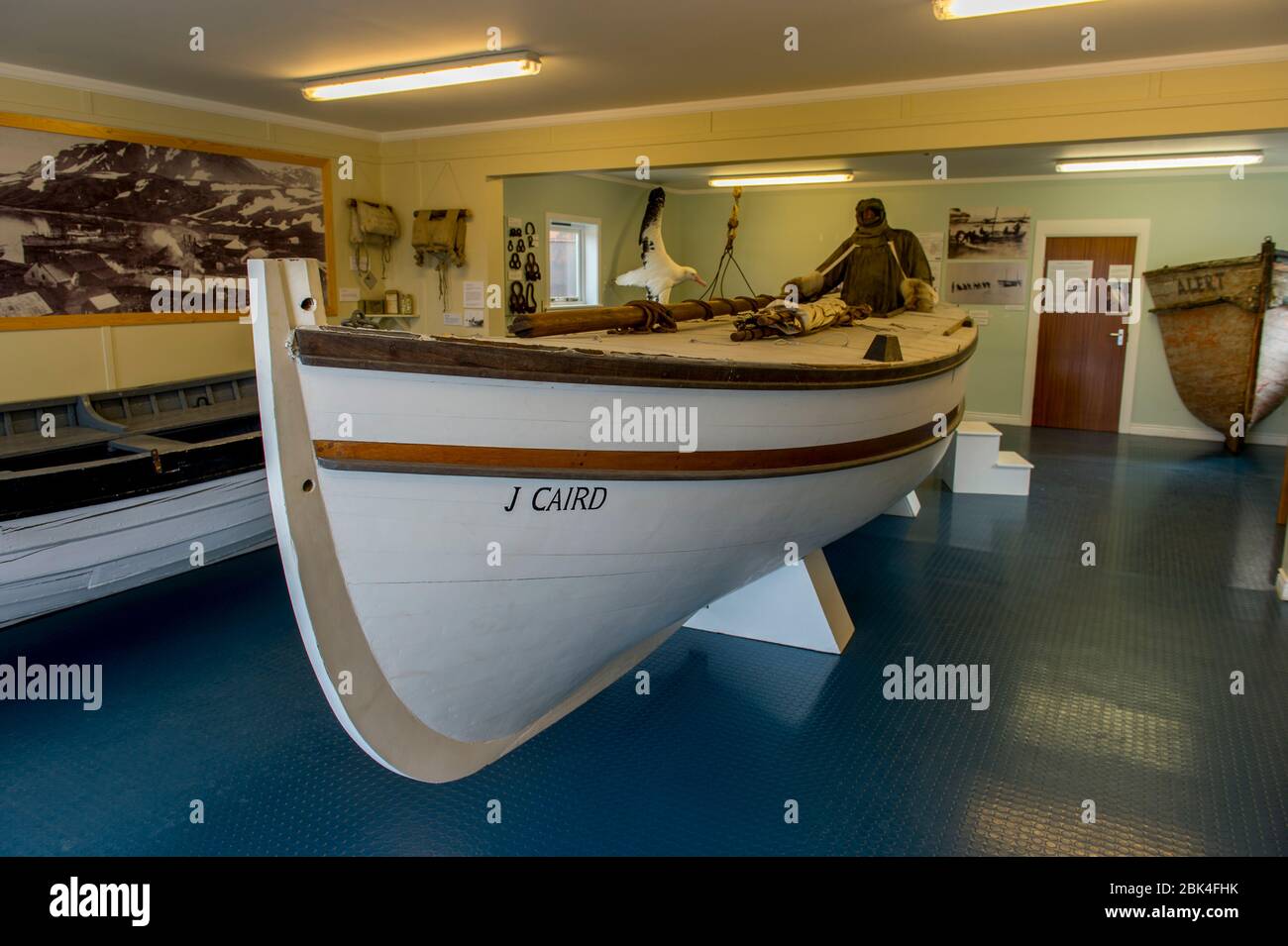 Replica of J Caird, a 22 ft. boat Ernest Shackleton used to sail from ...