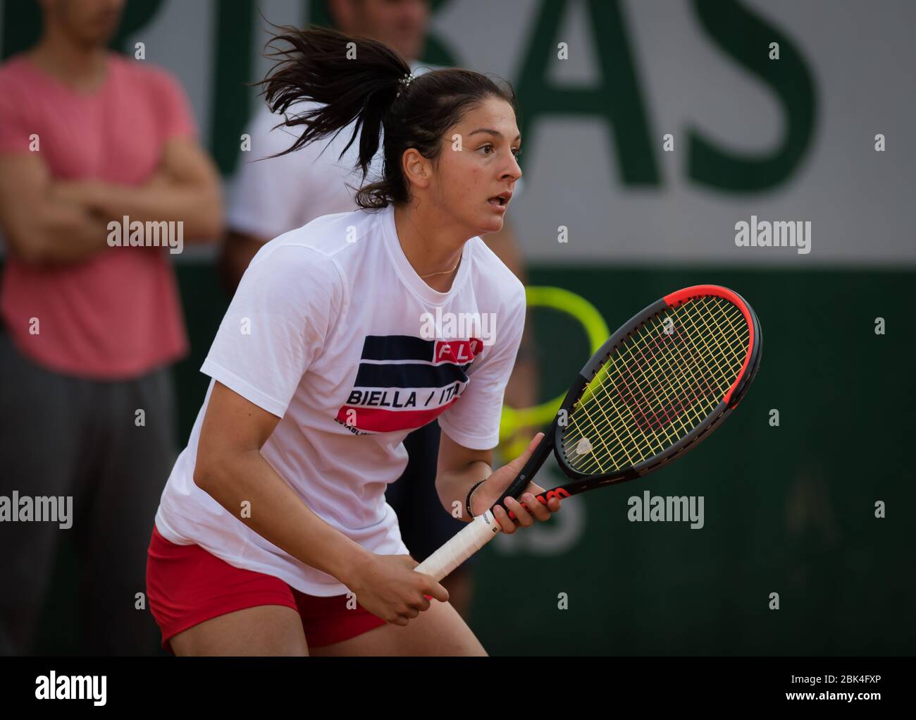 Margarita Gasparyan of Russia during practice at the 2019 Roland Garros ...