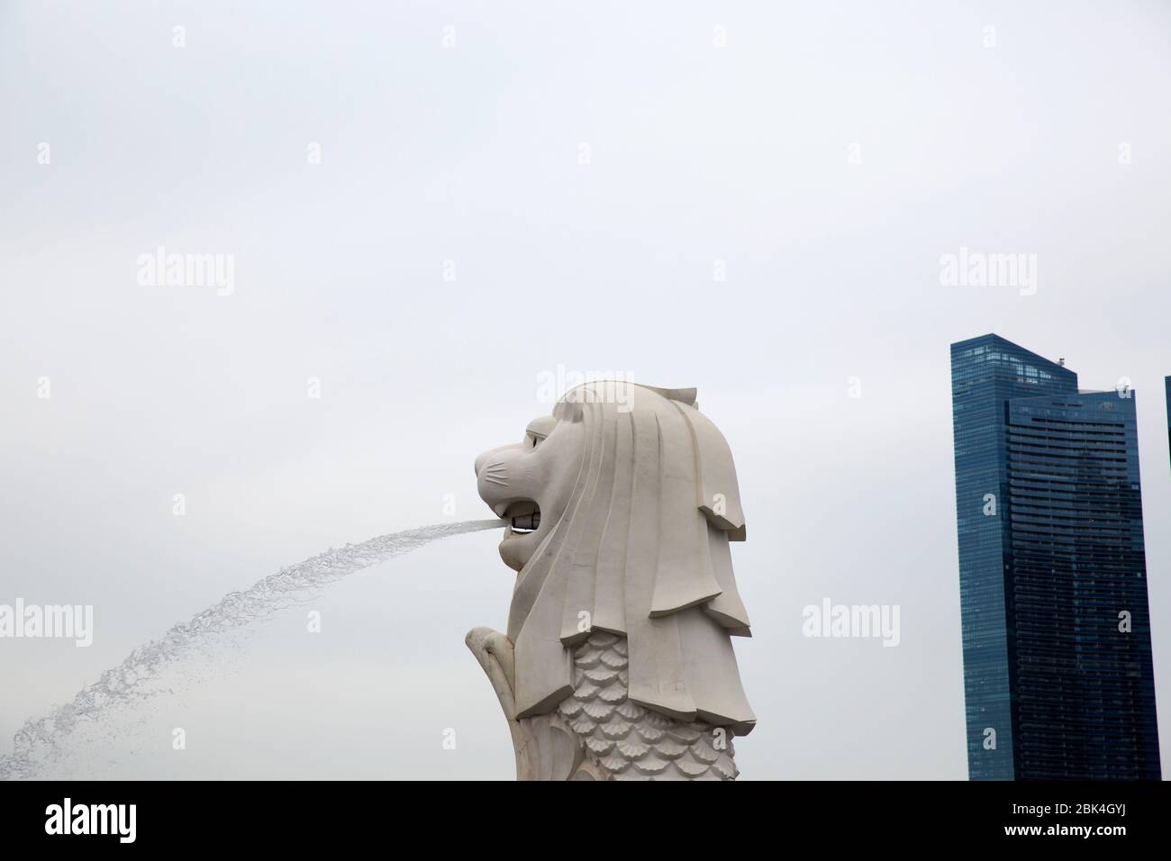 The Merlion Statue in Merlion Park in Singapore Stock Photo - Alamy